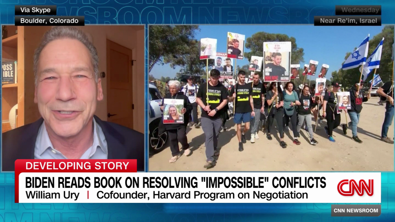 President Biden heads to Camp David carrying a book about breaking through conflicts | CNN