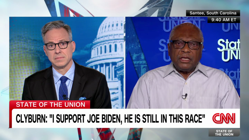 Tapper presses Clyburn: ‘Is the best person the Democrats can put forward President Biden ...