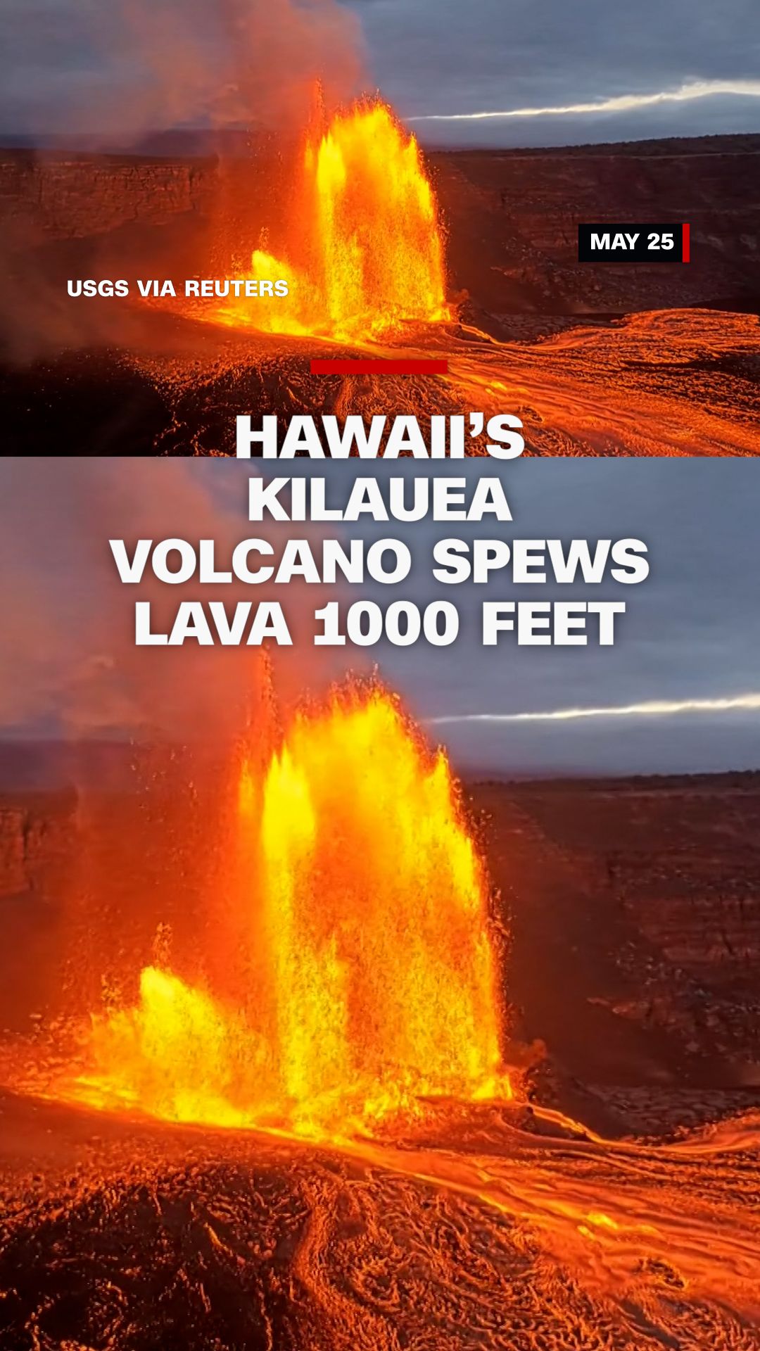 Video: Hawaii’s Kilauea volcano spews lava 1000 feet high | CNN
