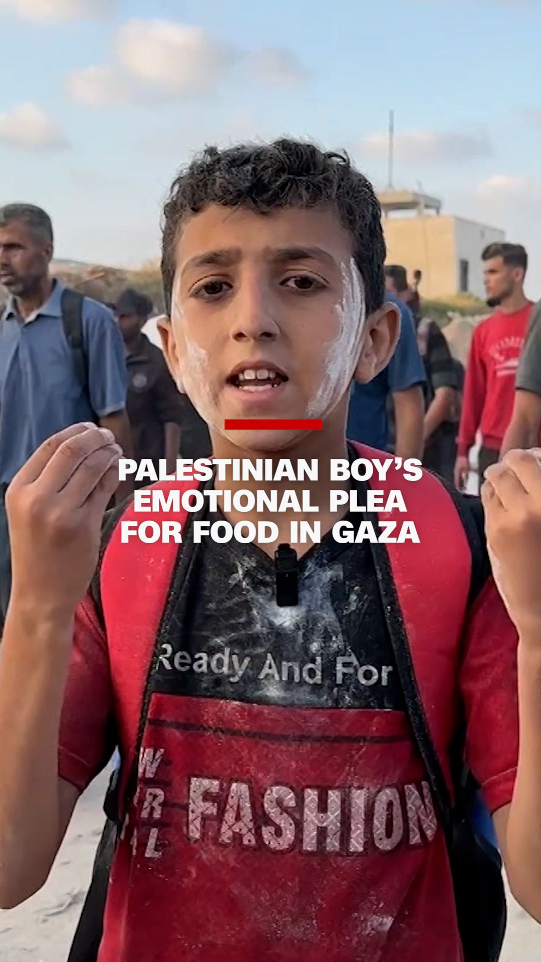 Palestinian boy’s emotional plea for food in Gaza | CNN