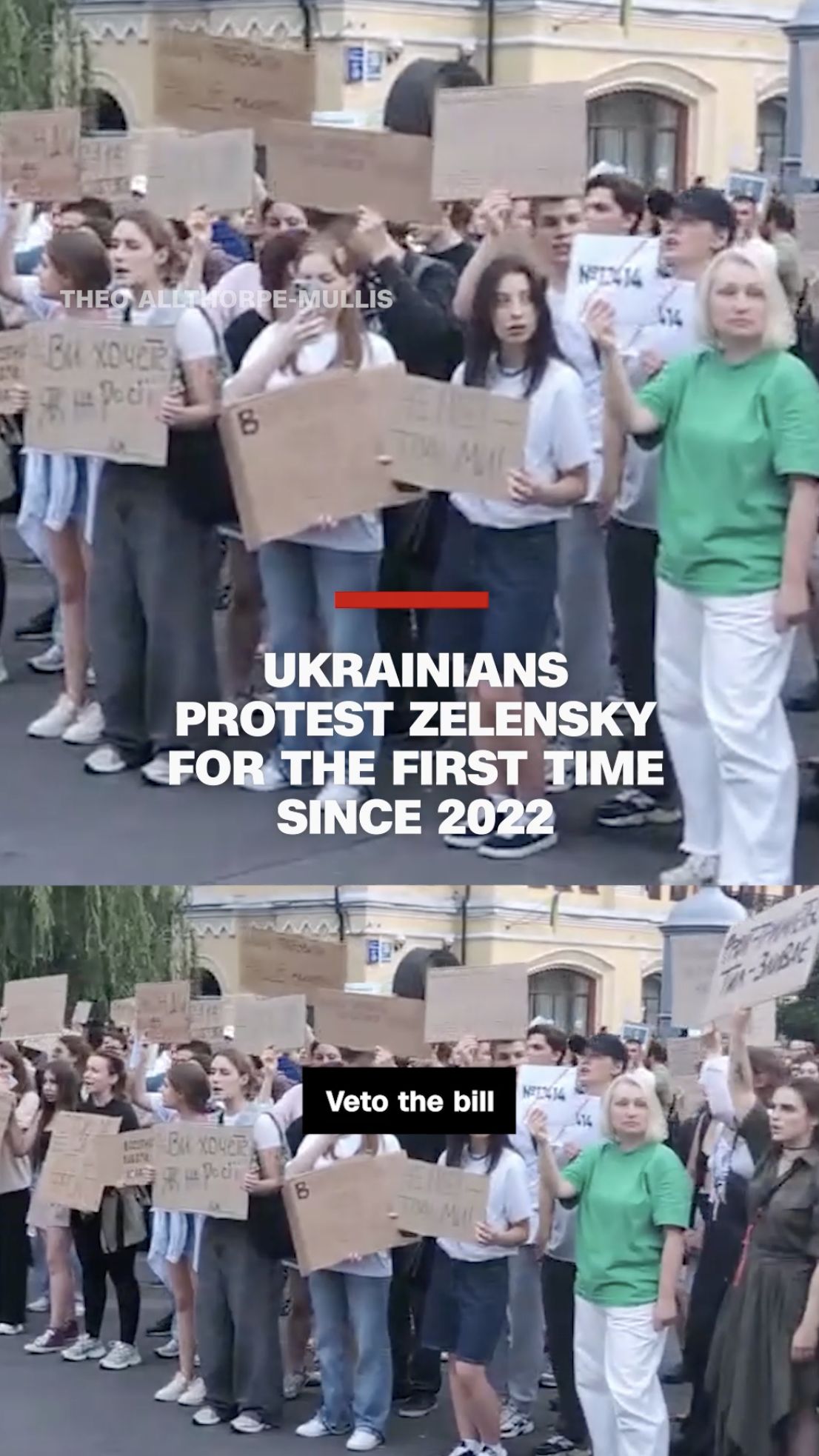 Video: Ukraine sees first major anti-government protests since start of ...