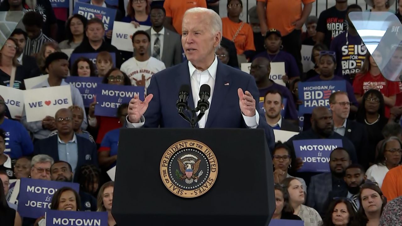 Biden slams Trump during Detroit rally | CNN Politics