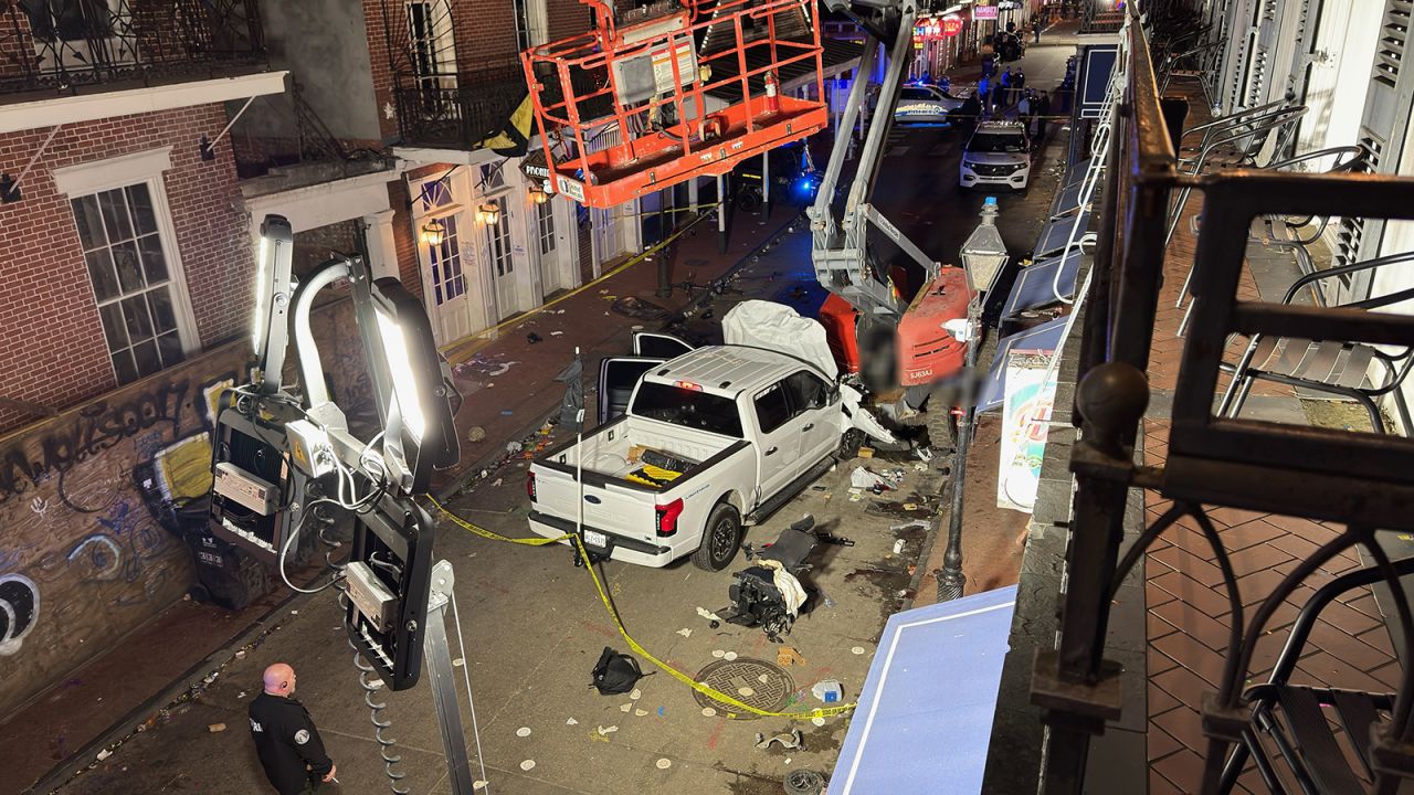 Suspect’s truck speeds past pedestrians | CNN