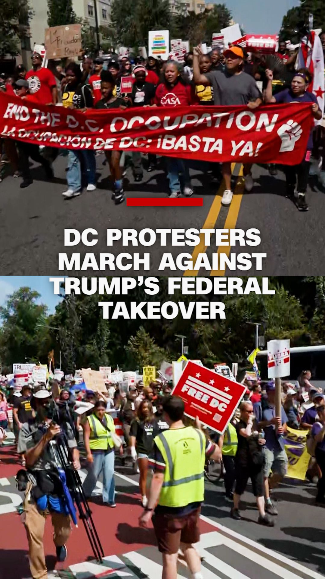 DC Protesters march against Trump’s federal takeover | CNN Politics