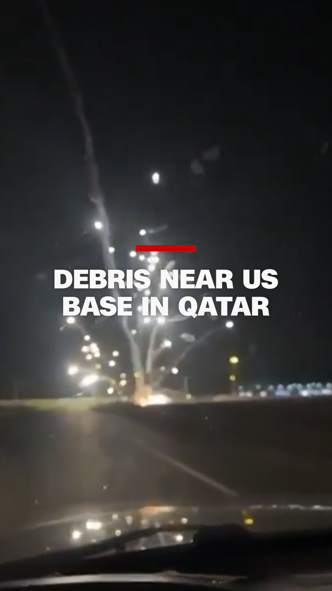 Video shows debris near US base in Qatar following Iranian strikes | CNN