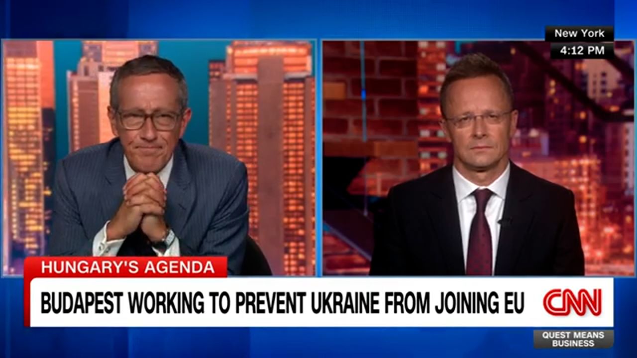 Hungarian Foreign Minister on his Country’s Agenda and Ukraine’s Bid to Join the E.U. | CNN