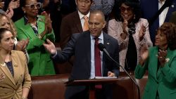 House minority leader Hakeem Jeffries makes record-breaking speech to defy Trump | CNN Politics