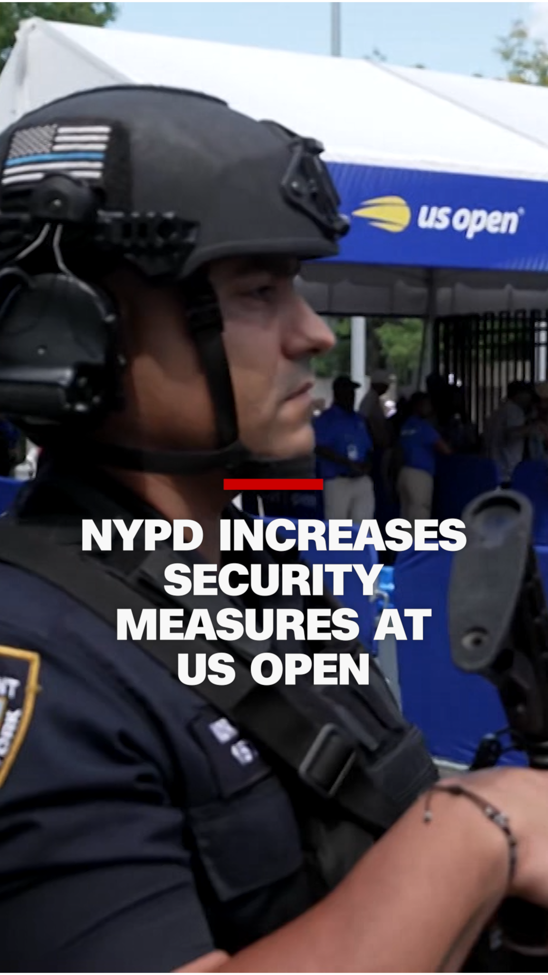 VIDEO: NYPD increases security measures at US Open | CNN