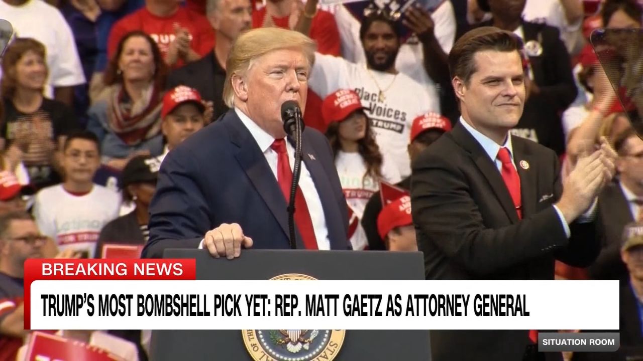 Rep. Gaetz is surprise pick for Attorney General | CNN Politics Rep. Gaetz is surprise pick for Attorney General | CNN Politics