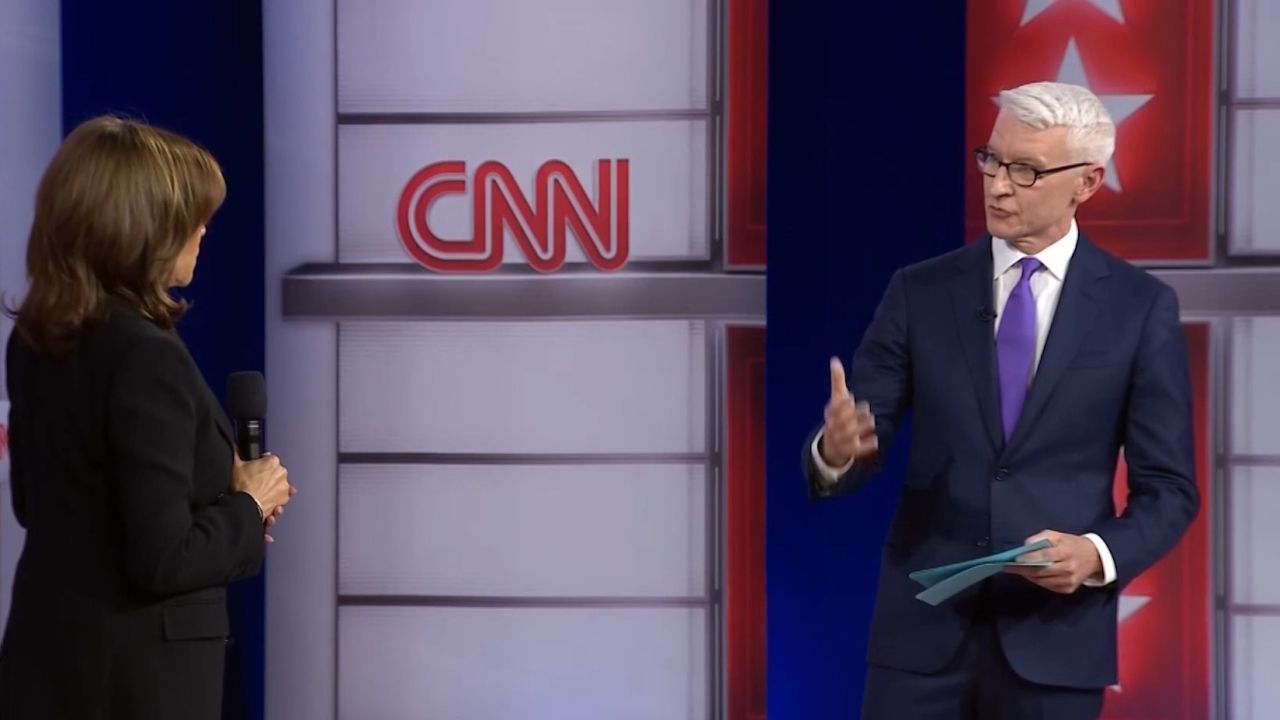 Anderson Cooper asks Harris if she supports Trump’s border wall: Part 3 of Kamala Harris’ Town ...