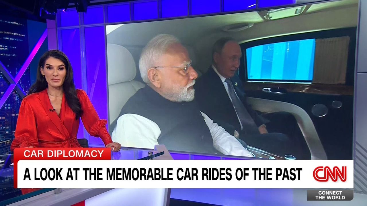 After a Putin-Modi limousine chat, a look at other memorable diplomatic car rides | CNN